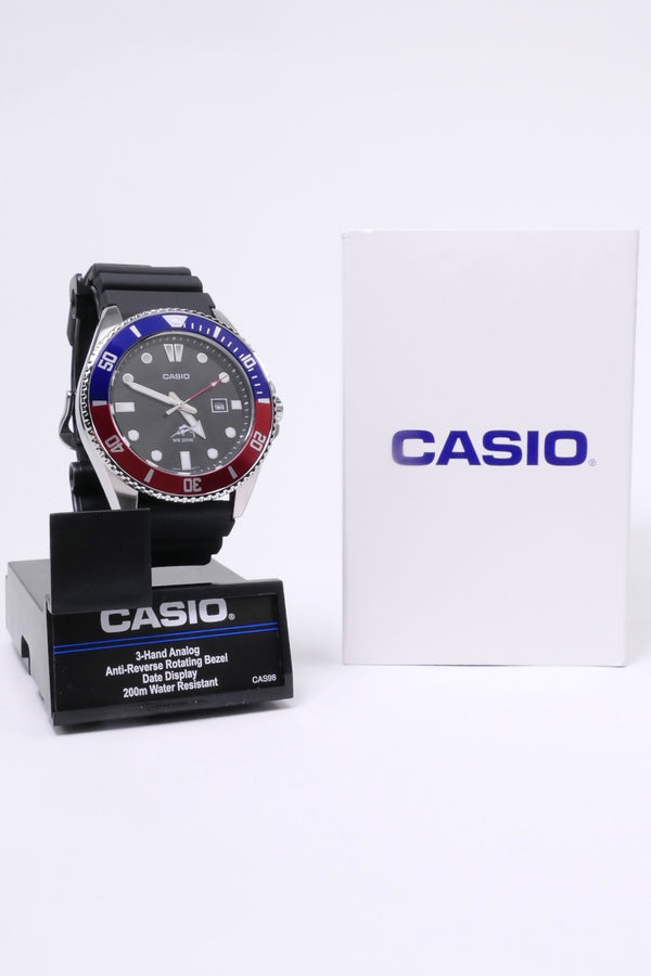 Casio MDV-106B-1A2VCF Watch - Black/Blue/Red - Due West