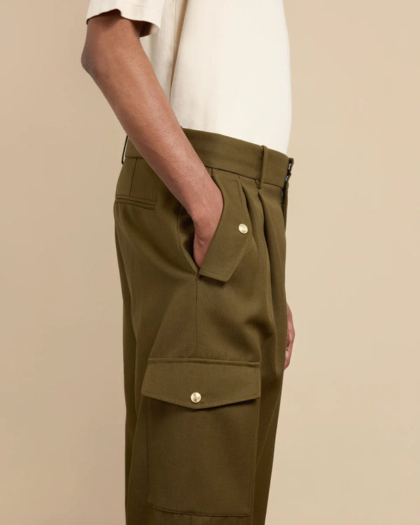 Drôle de Monsieur Le Pantalon Cargo Pants - Khaki - Due West