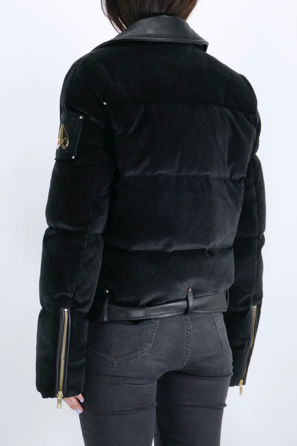 Moose Knuckles Womens Down Jacket Lorimer Puffer - Black - Due West